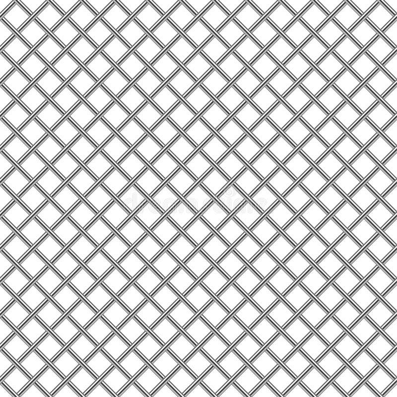 Chrome Metal Grill Shiny Mesh Seamless Texture Stock Vector ...