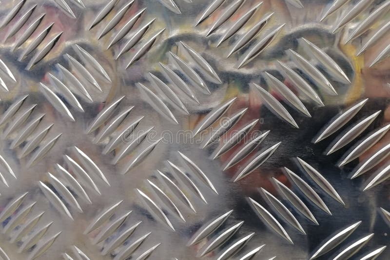 Chrome Metal Surface and Reflections in it. Stock Photo - Image of ...
