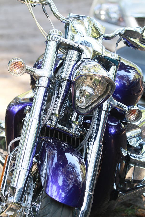 Chrome motorcycle stock image. Image of harley, color - 51222719