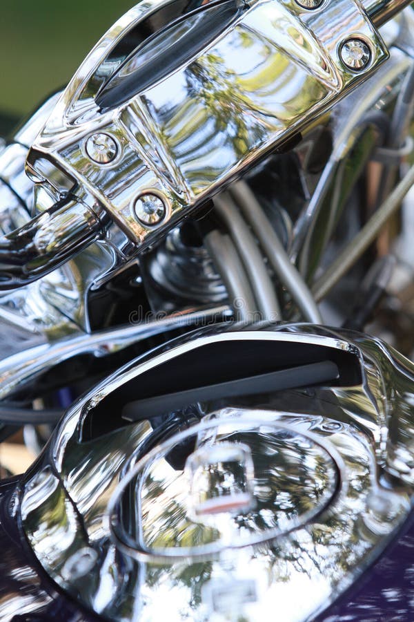 Chrome motorcycle stock photo. Image of harley, fuel - 51222842