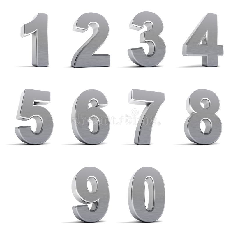 Vintage digits and numbers stock vector. Illustration of graphic - 23332275