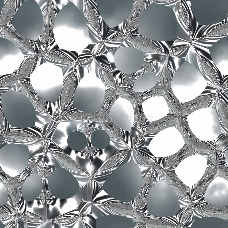 Chrome pattern stock illustration. Illustration of silver - 30158319