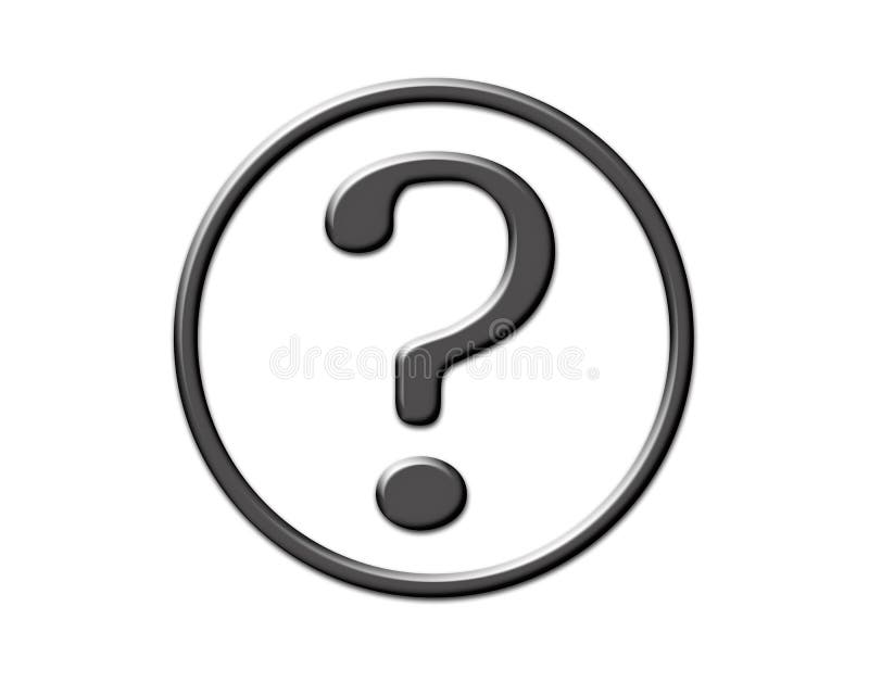 Chrome Question Mark Icon Background Stock Vector - Illustration of ...