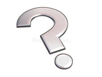 Chrome Question Mark stock illustration. Illustration of rendered - 5222456