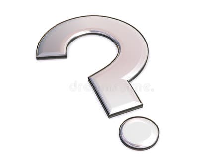 Chrome Question Mark stock illustration. Illustration of rendered - 5222456