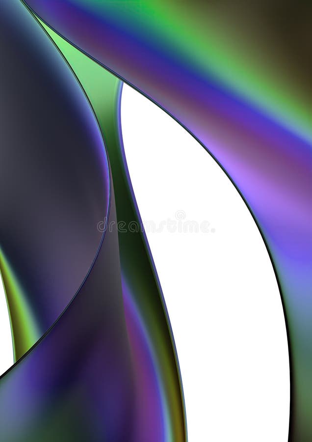 Chrome Rainbow Metal Plate Bending Abstract Dramatic Modern Luxury ...