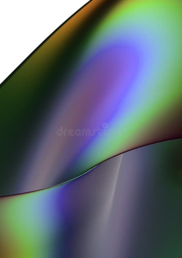 Chrome Rainbow Streamlined Metal Plate Abstract Dramatic Modern Luxury ...