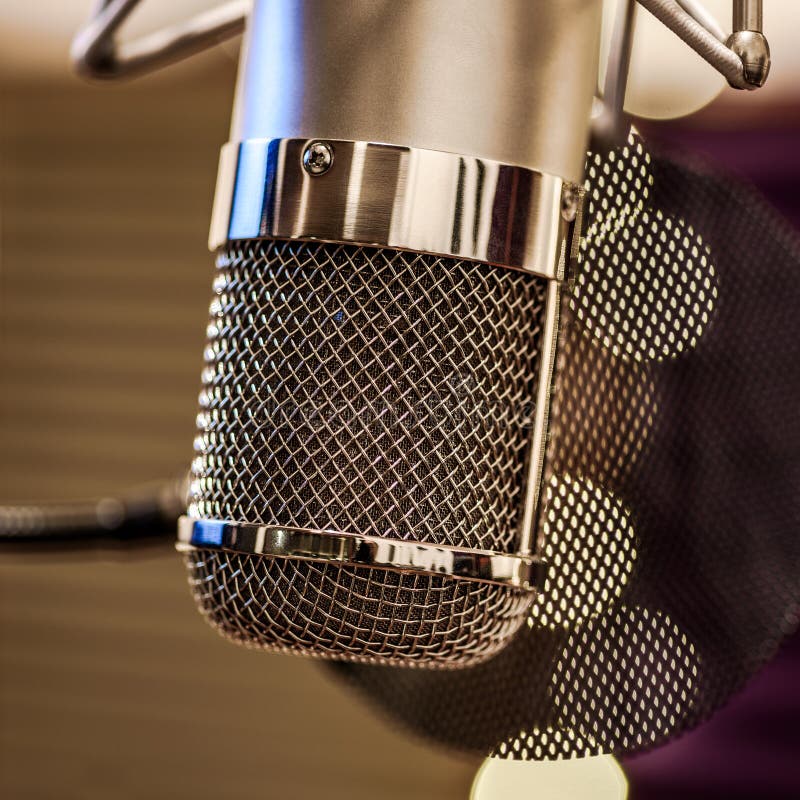 Recording Studio Microphone Stock Image - Image of field, absorption ...