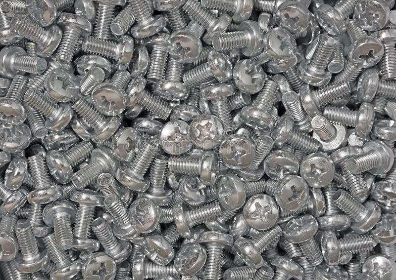 Chrome screws. stock photo. Image of silver, group, work - 41664096