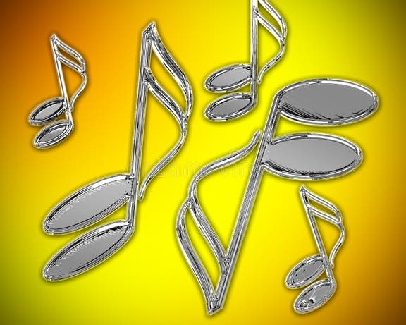 Chrome Musical Note Stock Illustrations – 271 Chrome Musical Note Stock ...