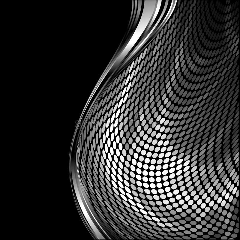 Chrome silver wavy pattern stock vector. Illustration of lines - 22446539