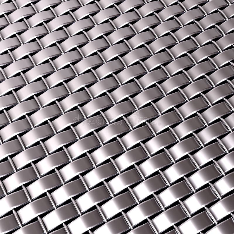 Chrome Silver Woven Metallic Pattern Stock Photo - Illustration of ...