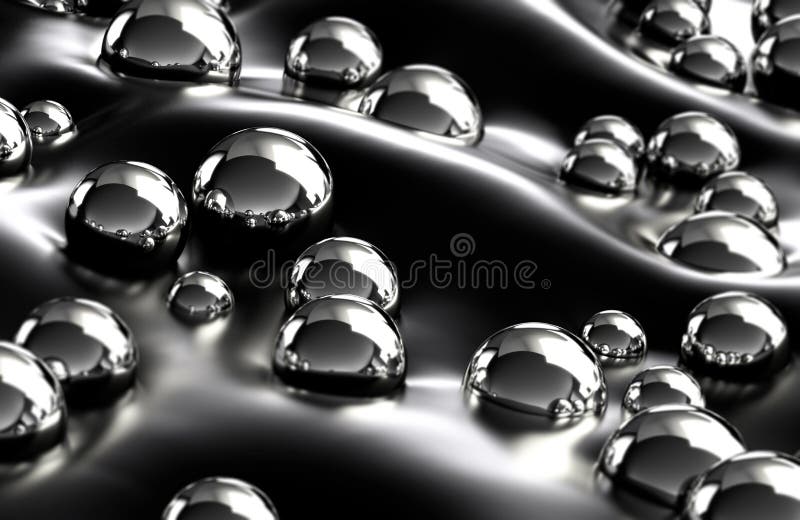 Chrome Spheres Abstract stock illustration. Illustration of silver ...