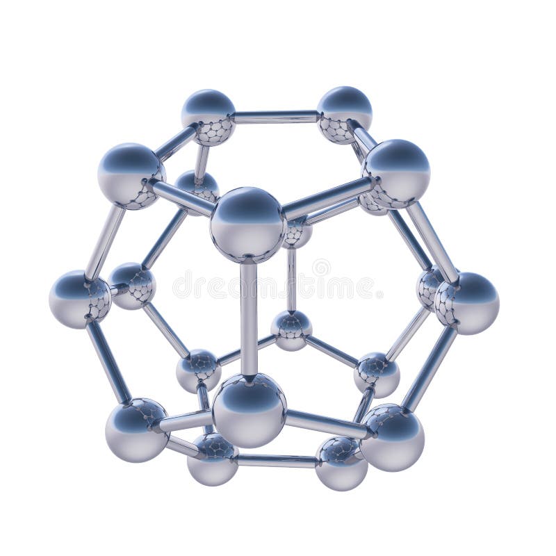 Spherical Molecular Structure Stock Illustration - Illustration of ...
