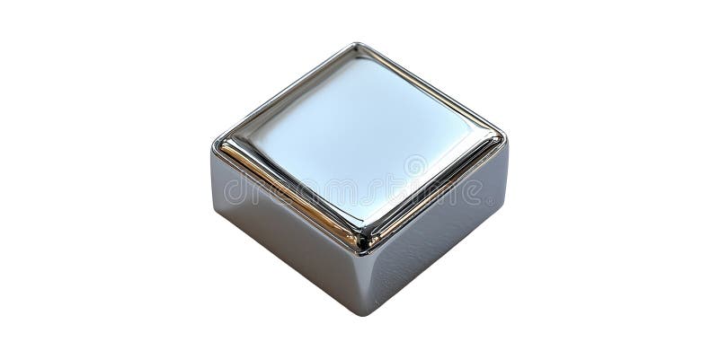 Chrome Square Keycap for Mechanical Keyboard. Sleek Design for Enhanced ...