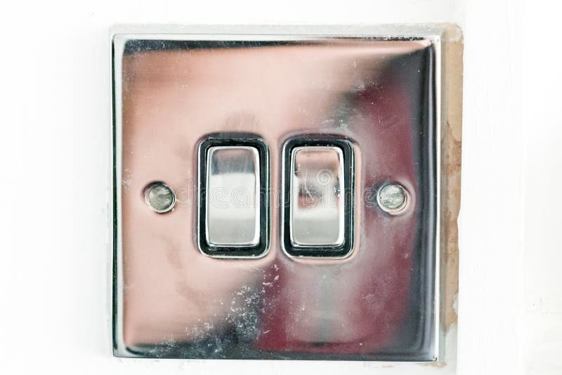 Chrome Switch stock image. Image of household, steel - 108600757