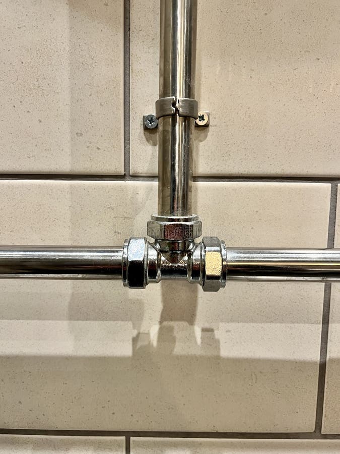 Pipe T Piece stock photo. Image of water, piece, plumbing - 241128380