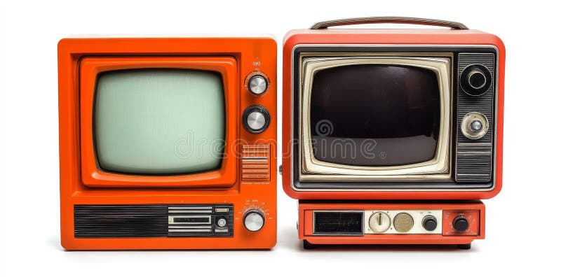 Chrome Television with Retro Futuristic Design on a Completely ...