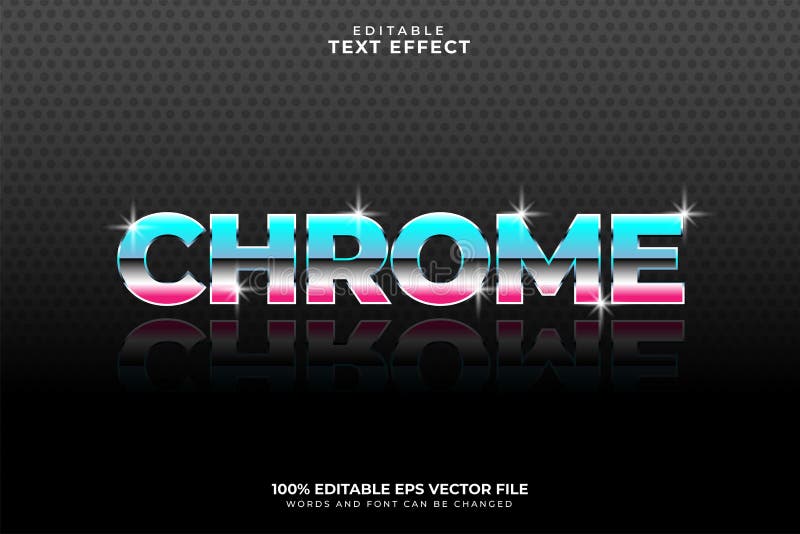 Editable Chrome Text Stock Illustrations – 731 Editable Chrome Text ...