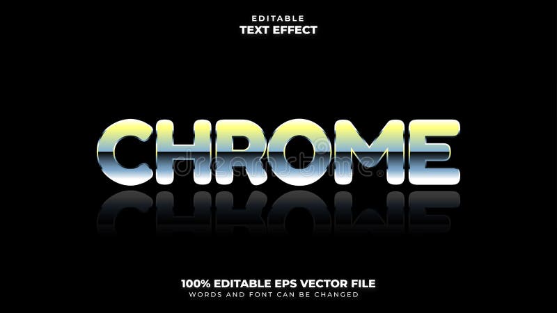 Editable Chrome Text Stock Illustrations – 731 Editable Chrome Text ...