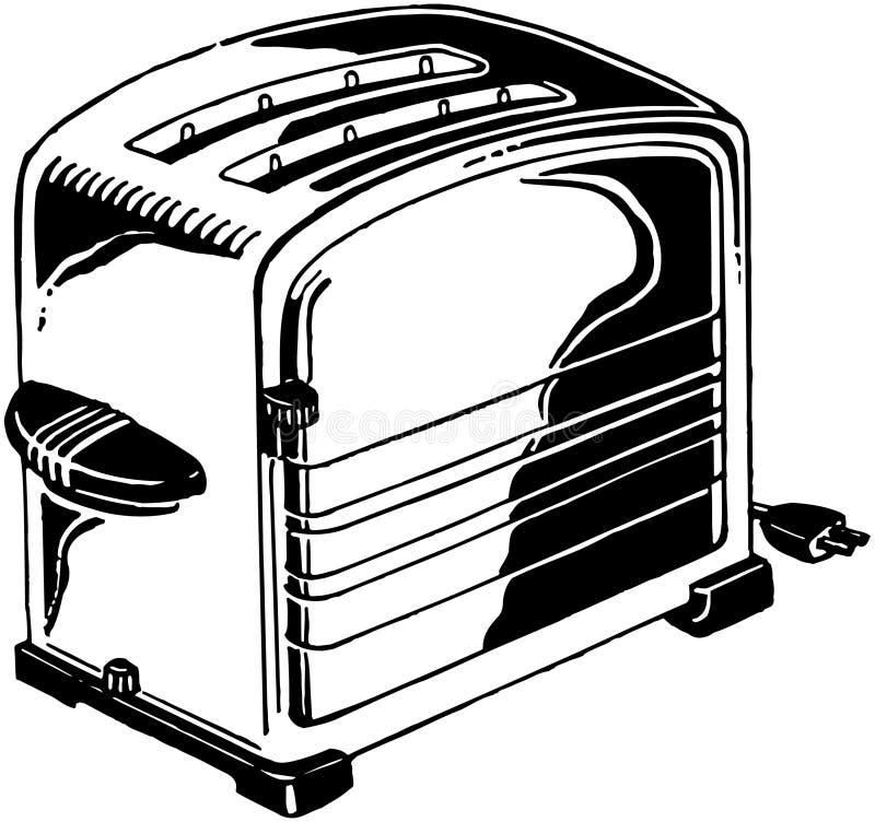 Toaster Clipart Black And White
