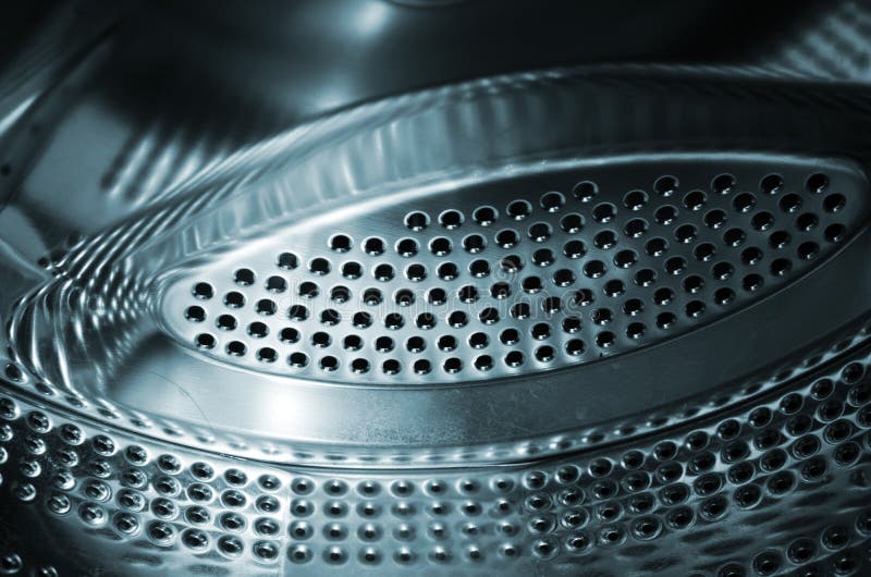 Chrome Washing Machine Drum Background. Stock Image - Image of abstract ...
