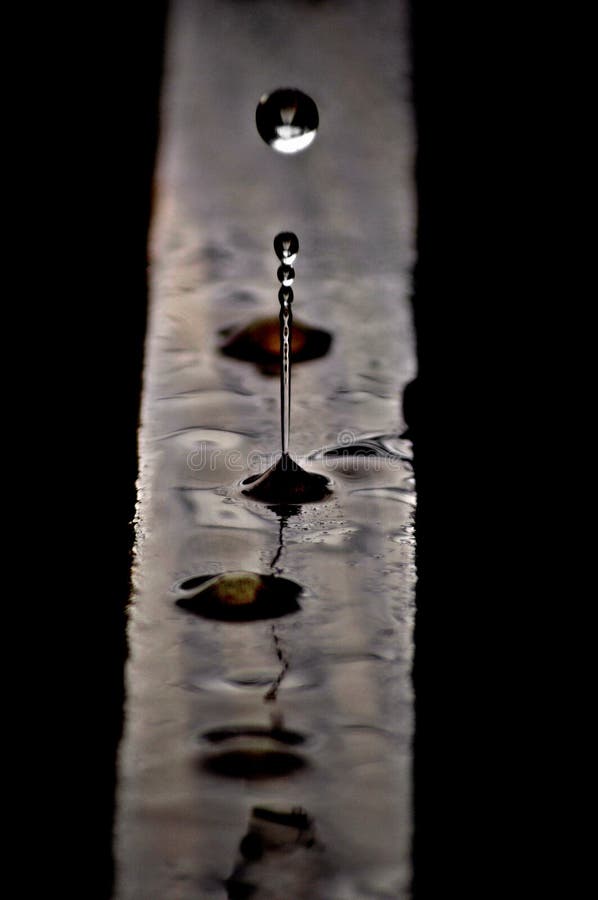 Chrome Water Drop stock image. Image of puddle, reflection - 21851849