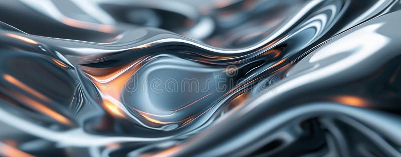 Chrome Waves Background stock illustration. Illustration of wavy ...