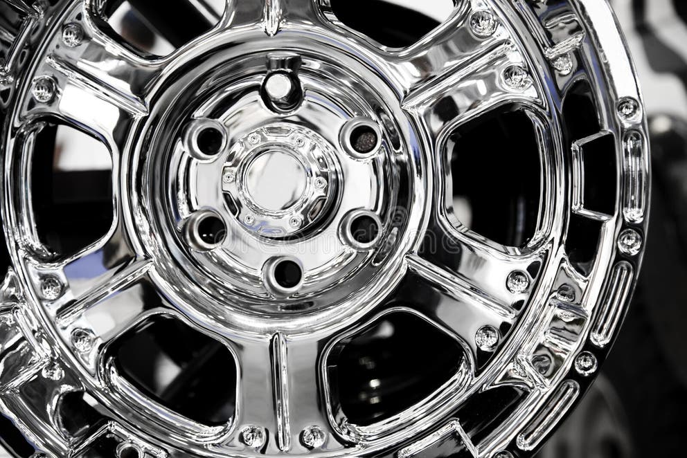 Chrome Wheel Disk stock image. Image of vehicle, sport - 10722675