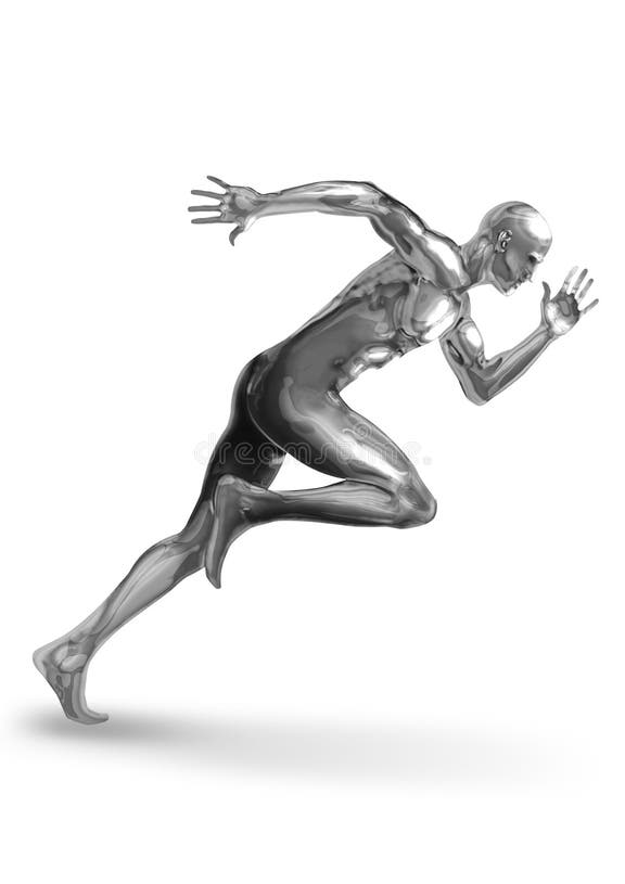 Chromeman Sprinter stock illustration. Illustration of lifestyle - 13679635