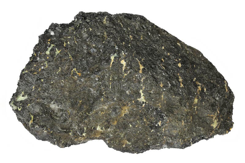 Rough Chromite Stone on Black Stock Image - Image of small, chrome ...