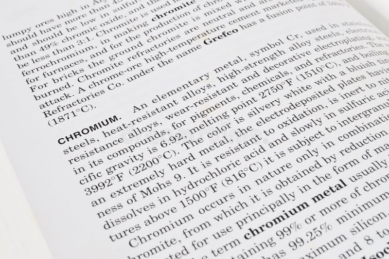 Chromium Information stock image. Image of chromium, atomic - 14833773