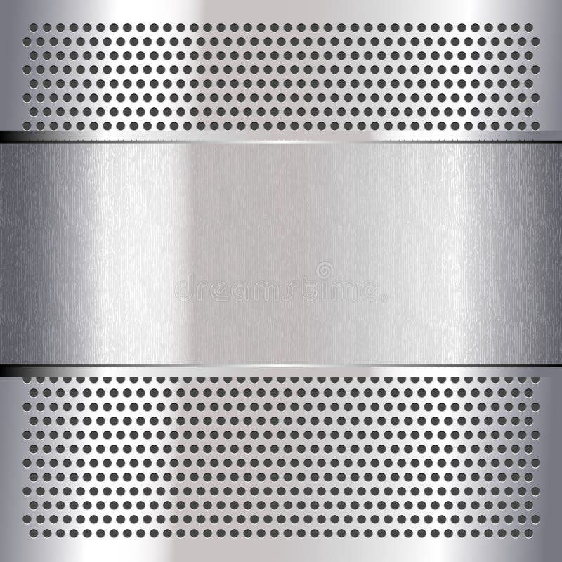 Chrome - sheet metallic stock vector. Illustration of industrial - 27486550