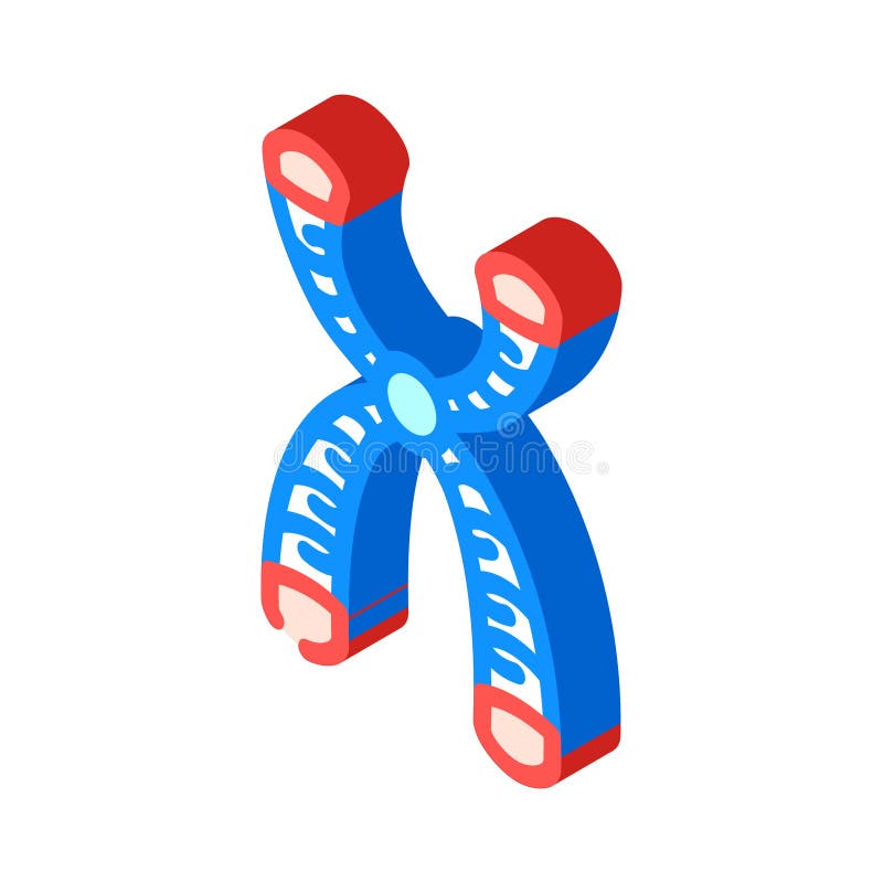 Chromosome Genetic Engineering Isometric Icon Vector Illustration Stock ...