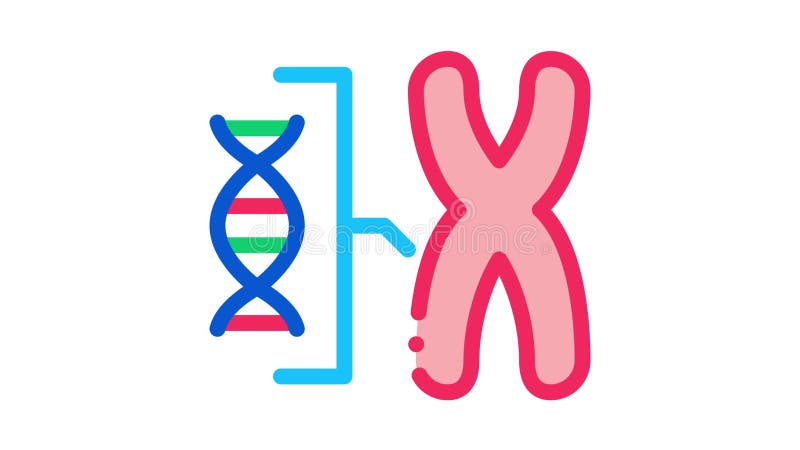 Chromosome and Molecule Icon Animation Stock Video - Video of spiral ...