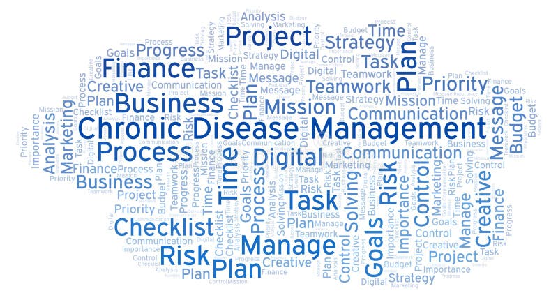 Chronic Disease word cloud stock illustration. Illustration of ...