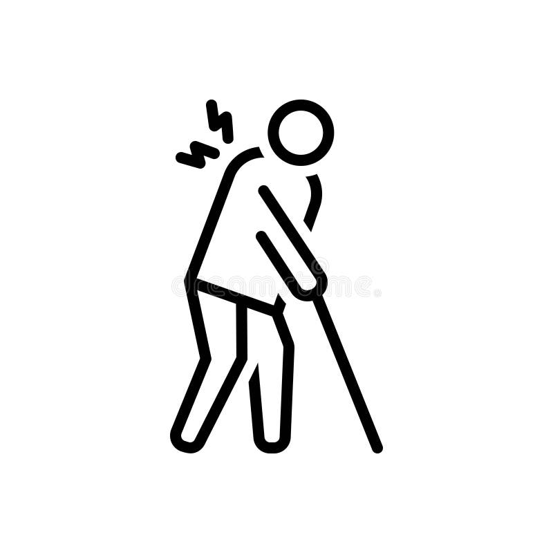 Chronic Pain Icon Black Stock Illustrations – 444 Chronic Pain Icon ...