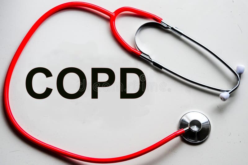 Chronic Obstructive Pulmonary Disease COPD is Shown Using the Text ...
