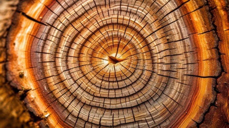 Chronicles of Nature: Tree Rings Background Stock Illustration ...