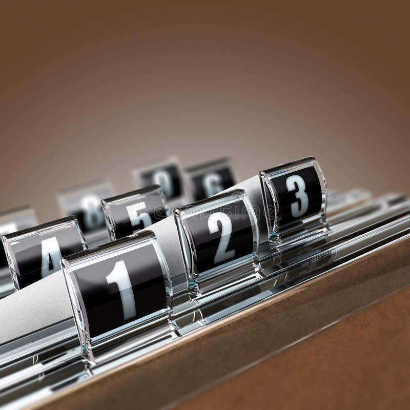 Chronologische volgorde stock illustratie. Illustration of ...