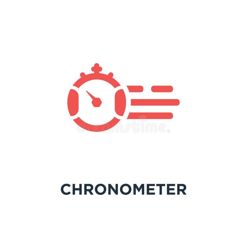 Chronometer Icon. Timer Concept Symbol Design, Vector Illustrati Stock ...