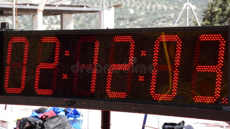 Chronometer of Sport Event or Marathon Stock Video - Video of decathlon ...