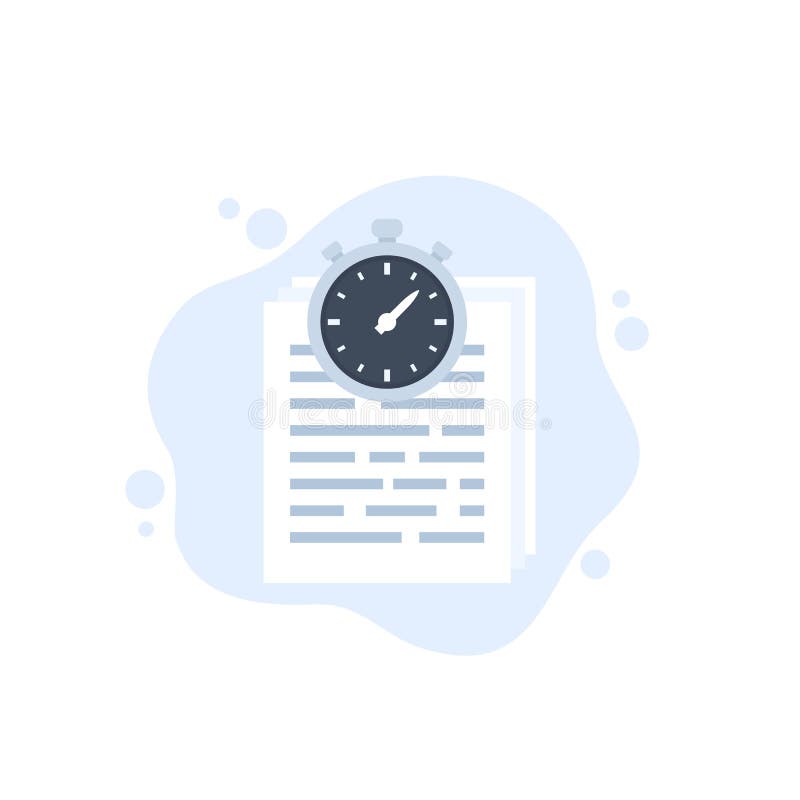 Chronometer, Timer and Checklist Icon Stock Vector - Illustration of ...
