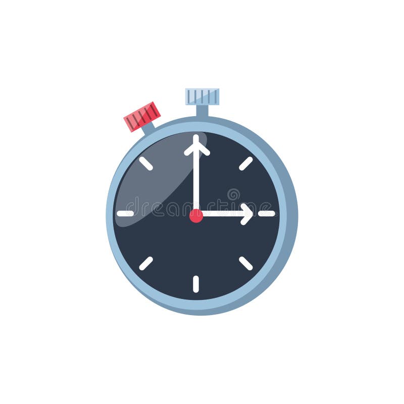 Chronometer Timer Isolated Icon Stock Vector Illustration Of Minute