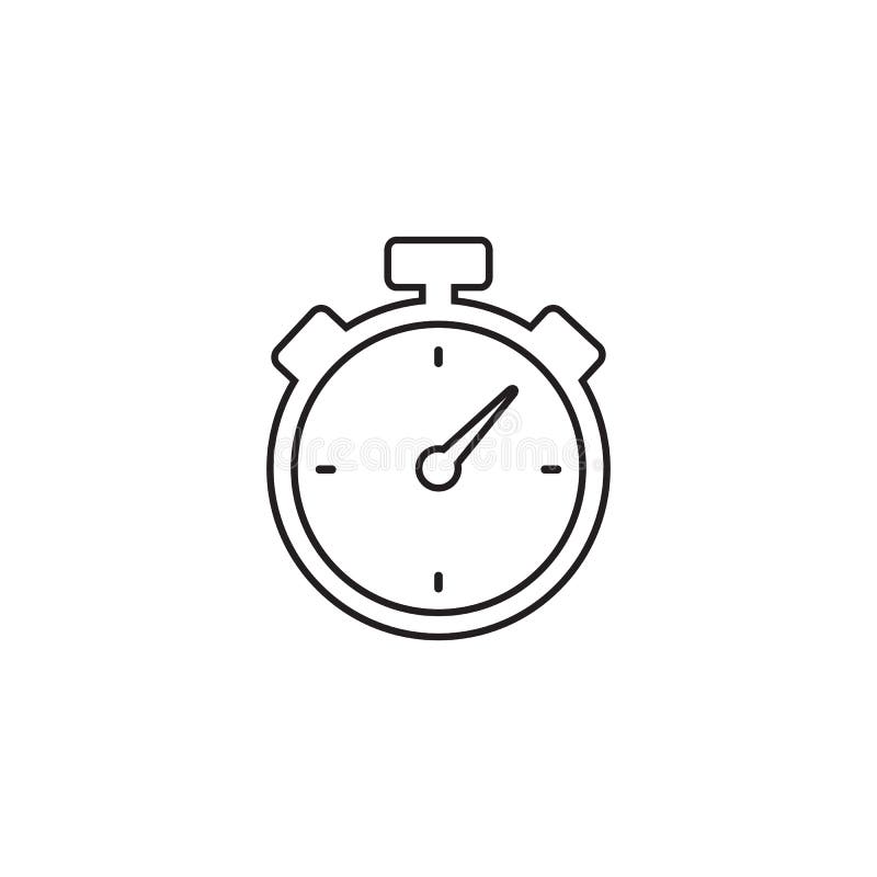 Chronometer Timer Isolated Icon Modern Flat Style Stock Vector