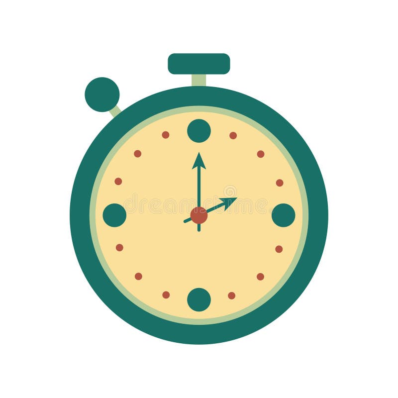 Chronometer Watch Icon Vector Stock Vector - Illustration of icon, flat ...