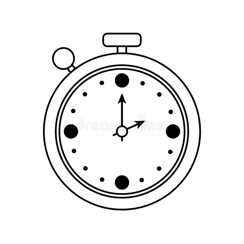 Chronometer Watch Icon Vector Stock Vector - Illustration of isolated ...