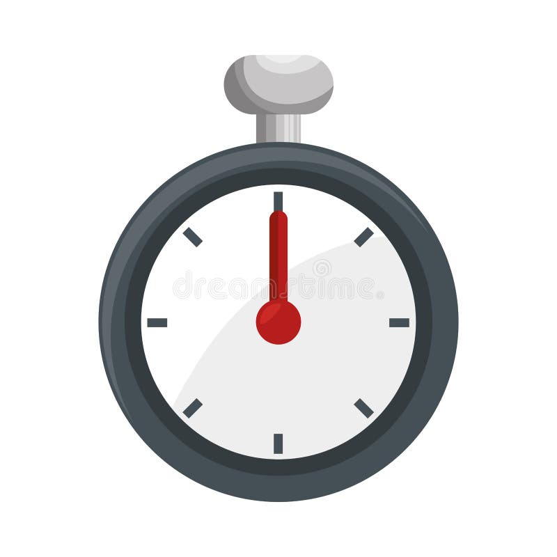 Chronometer Watch Isolated Icon Stock Vector - Illustration of competition, precision: 80968080