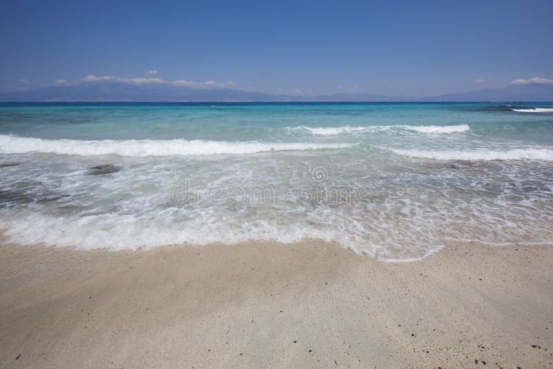 Chrysi Island Beach Near Crete. Greece Stock Image - Image of blue ...