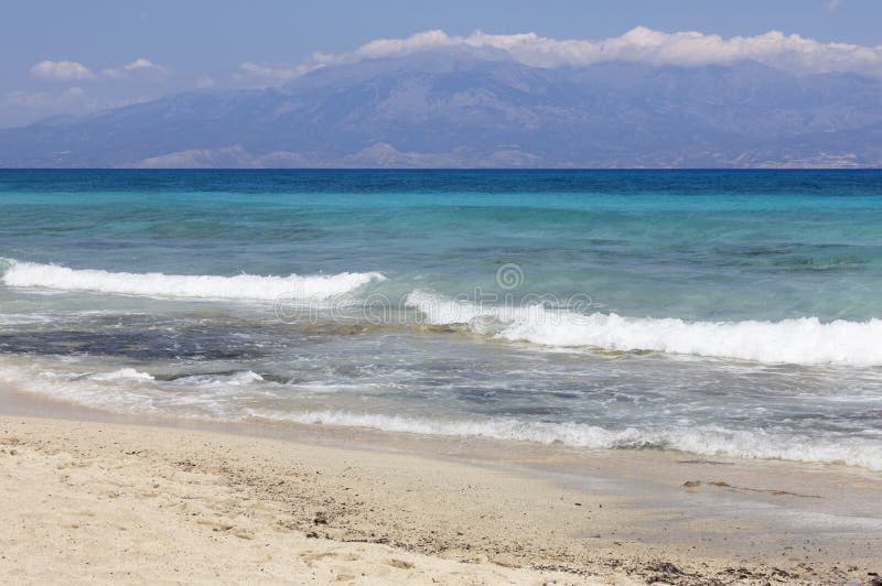 Chrysi Island Beach Near Crete. Greece Stock Image - Image of season ...